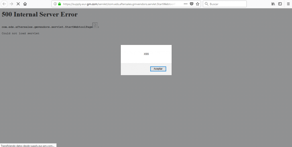 Cross Site Scripting (XSS) Reflected in one of the subdomains of ...